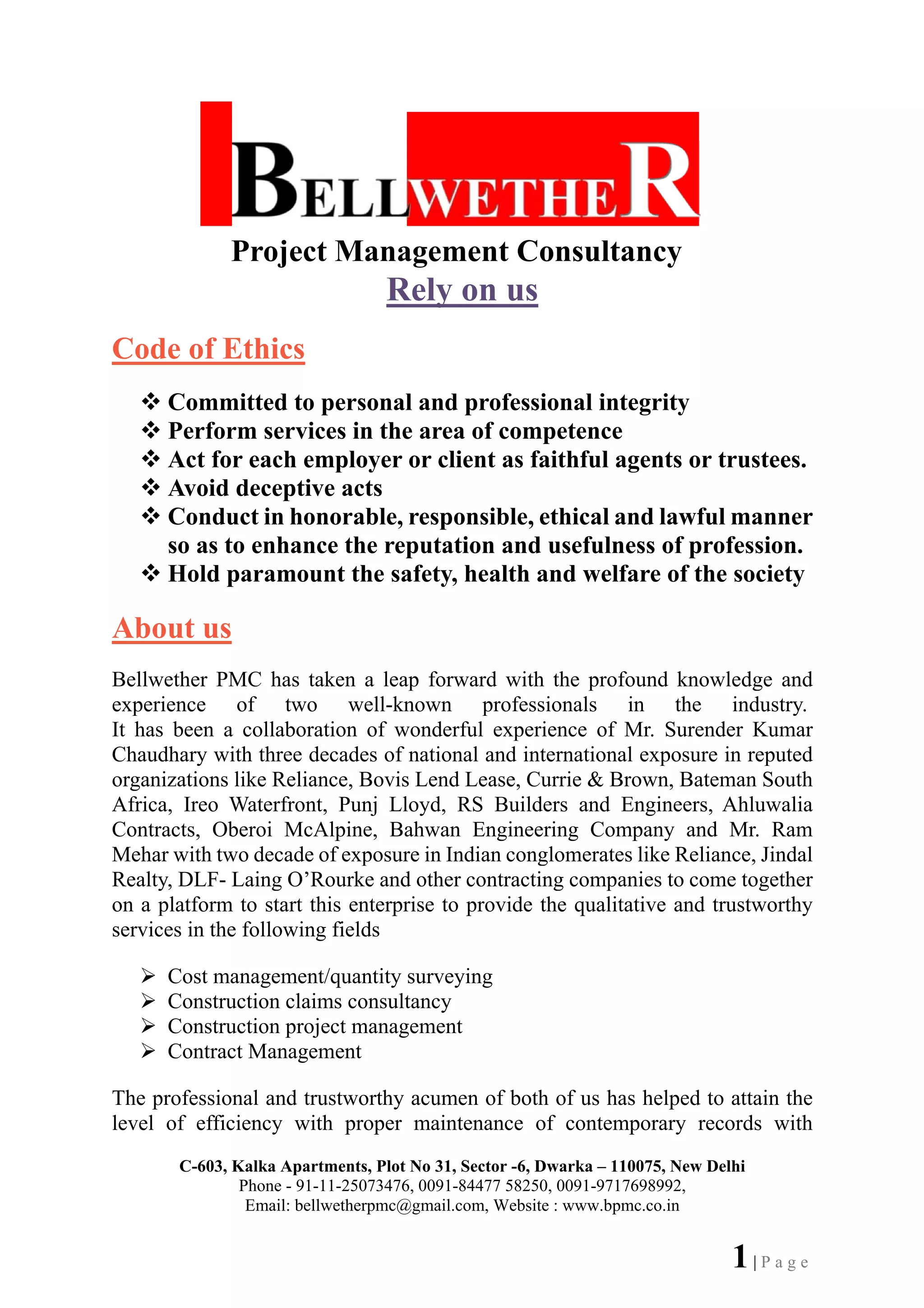 Bellwether profile | PDF