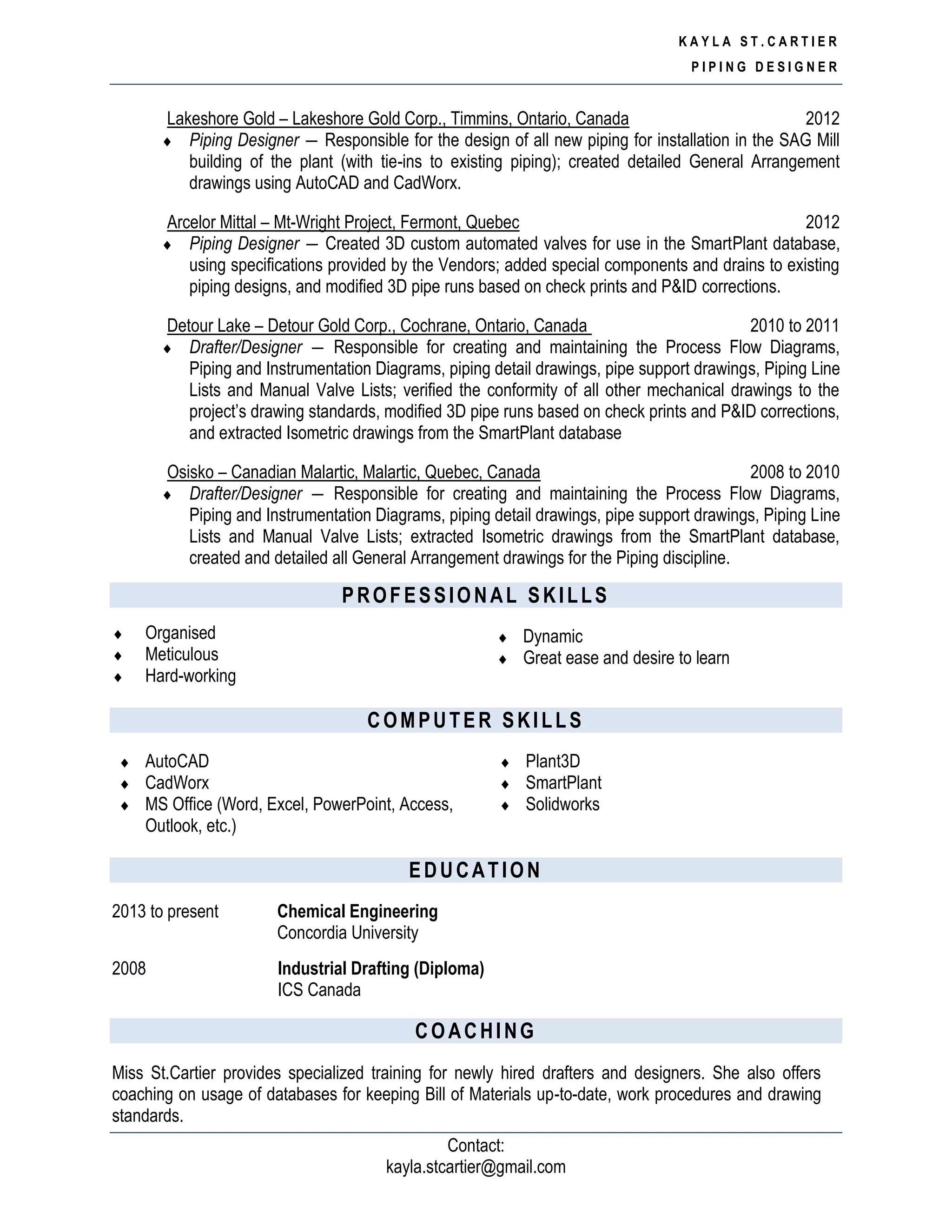 Cv LinkedIn KSt.Cartier_EN 2016 | PDF