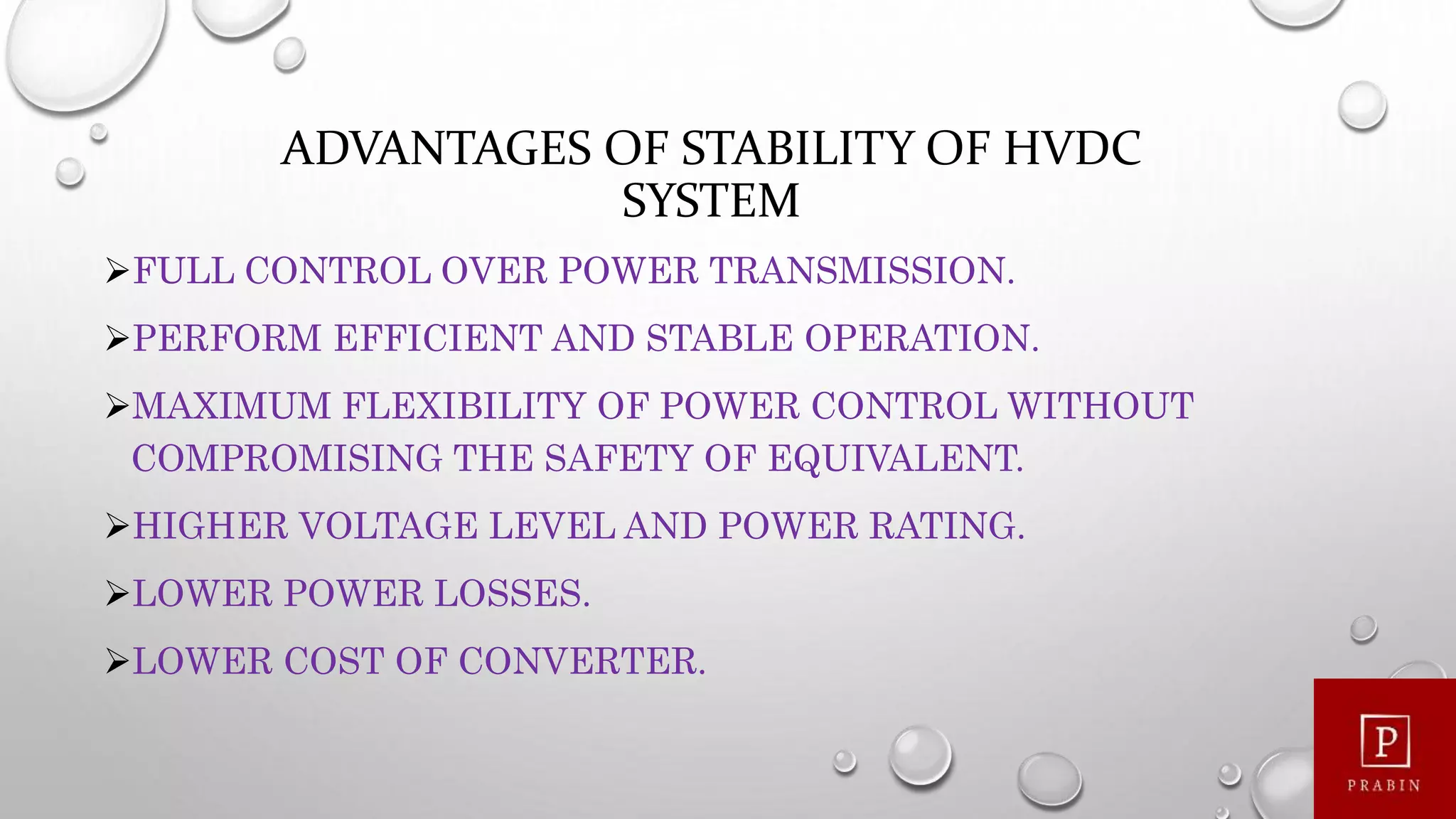 Voltage and Power Stability of HVDC-2018 | PPTX