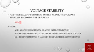 Voltage and Power Stability of HVDC-2018 | PPTX