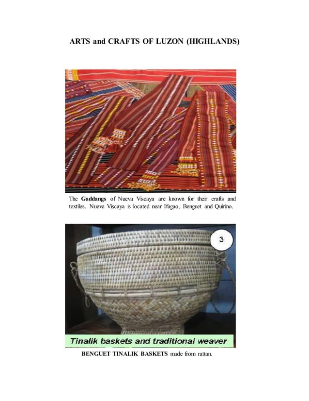 293115601 arts-and-crafts-of-luzon | DOCX | Arts and Crafts | Hobbies ...
