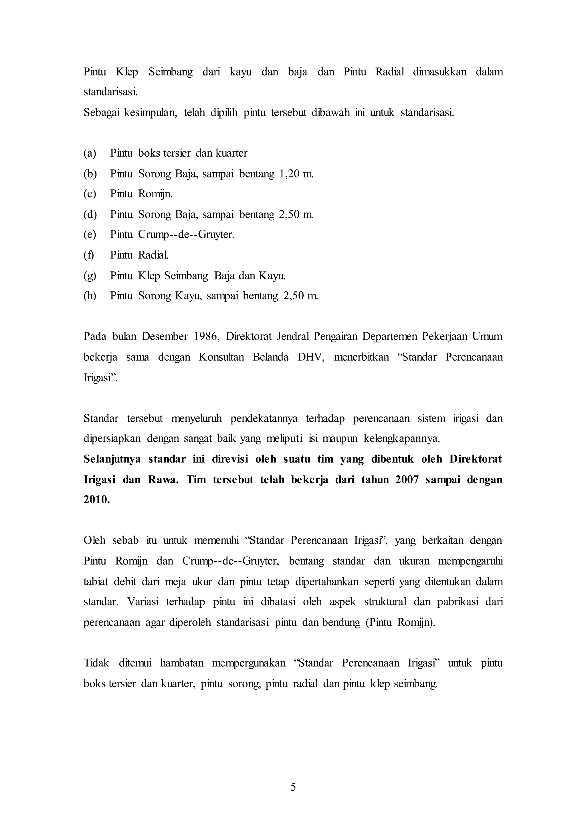 293133408 standar-pintu-pengatur-air-irigasi-rev-3-maret-2011 | DOCX