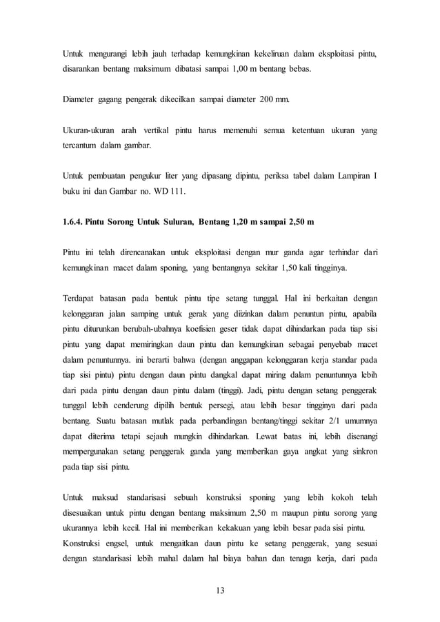 293133408 standar-pintu-pengatur-air-irigasi-rev-3-maret-2011 | DOCX