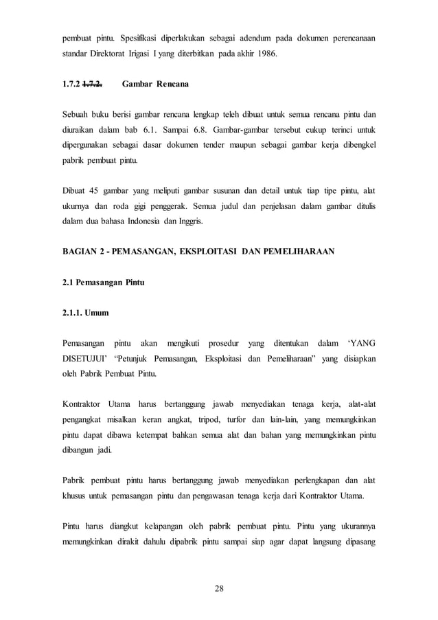 293133408 standar-pintu-pengatur-air-irigasi-rev-3-maret-2011 | DOCX