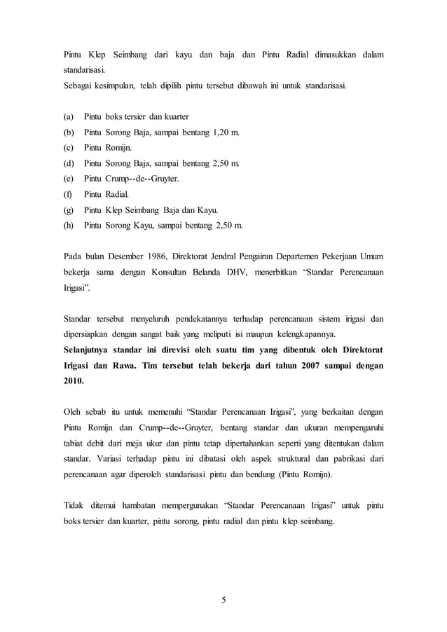 293133408 standar-pintu-pengatur-air-irigasi-rev-3-maret-2011 | DOCX