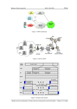 Quality of service performances of video and voice transmission in ...