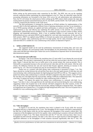 Quality of service performances of video and voice transmission in universal mobile ...