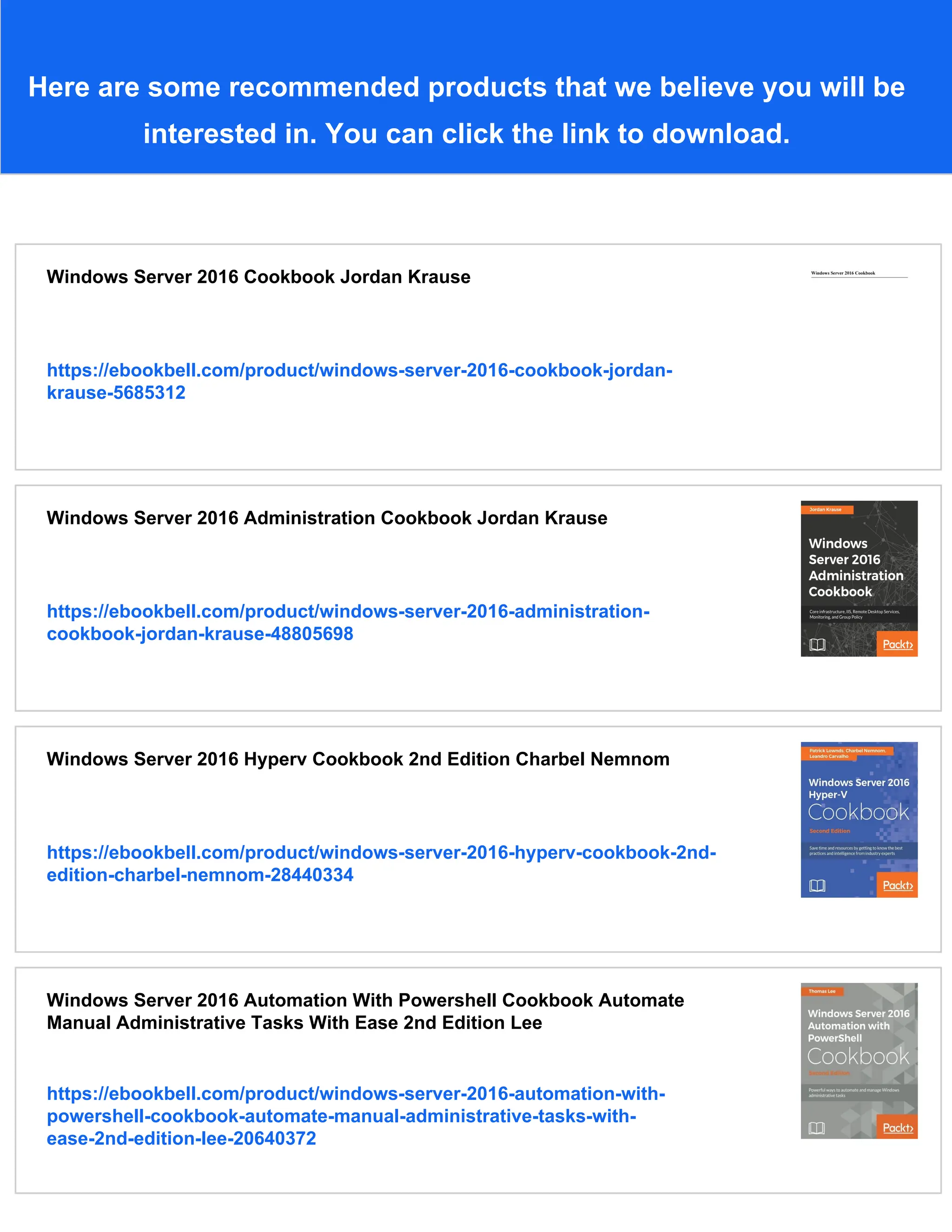 Windows Server 2016 Cookbook Jordan Krause Pdf