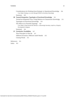 Principles Of Knowledge Auditingfoundations For Knowledge Management ...