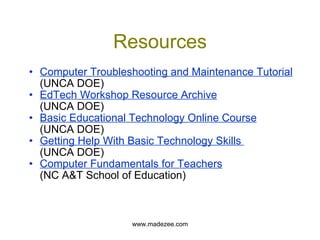 Basic Computer Operation and Troubleshooting | PPT