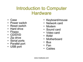 Basic Computer Operation and Troubleshooting | PPT