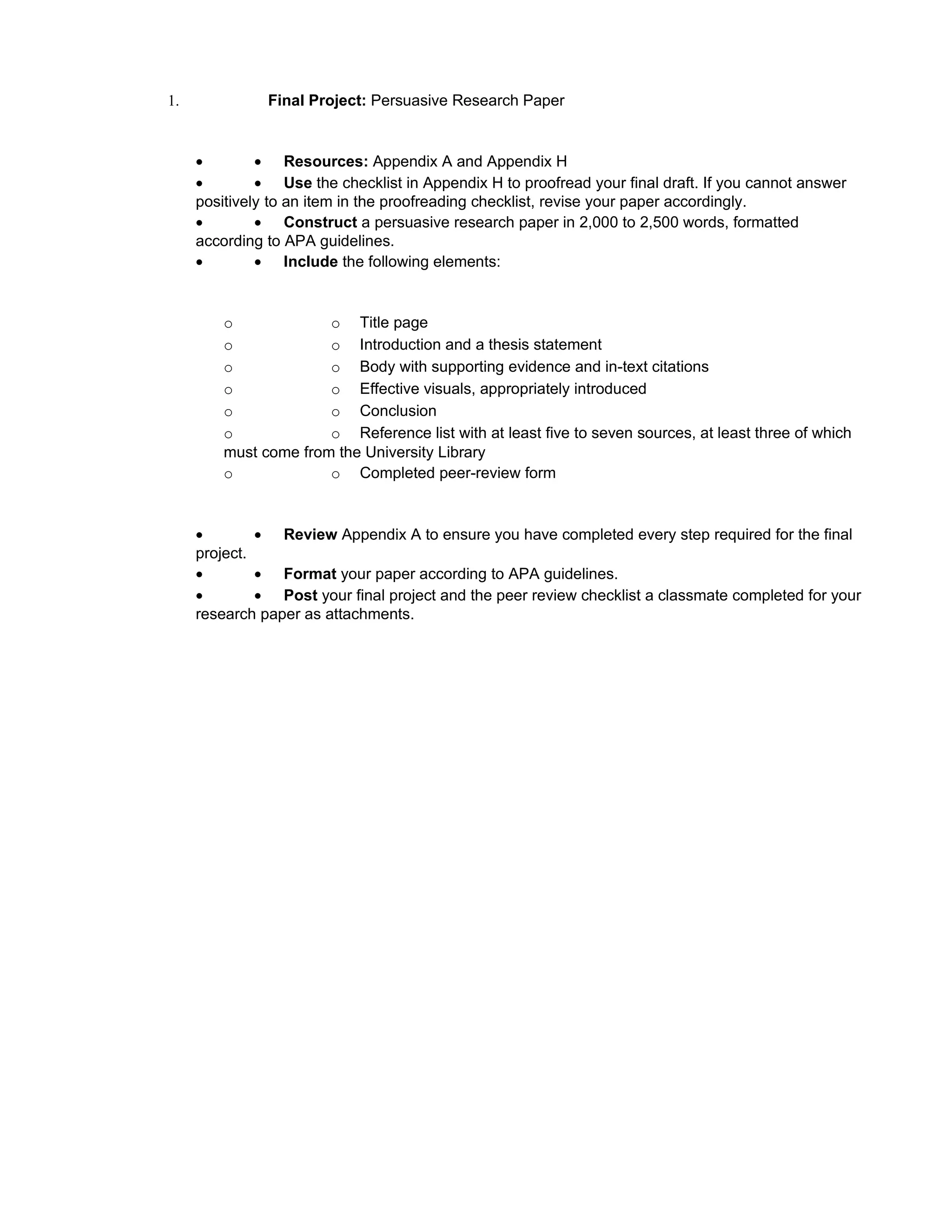 Persuasive Research Paper | DOC