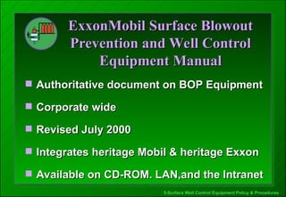 Surface Equipment Policy Procedures safe | PPT