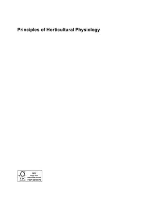 Principles Of Horticultural Physiology Edward F Durner | PDF