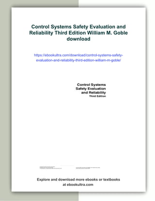 Control Systems Safety Evaluation and Reliability Third Edition William ...