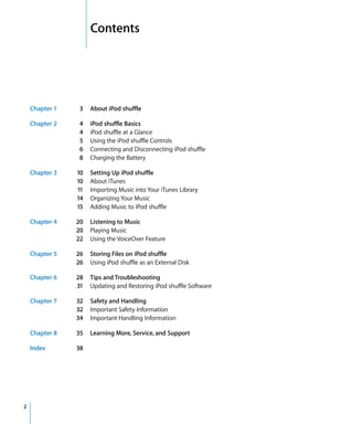 iPod Shuffle 3rd Gen - User Guide | PDF | Digital Audio | Computer ...