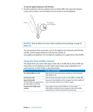 iPod Shuffle 3rd Gen - User Guide | PDF