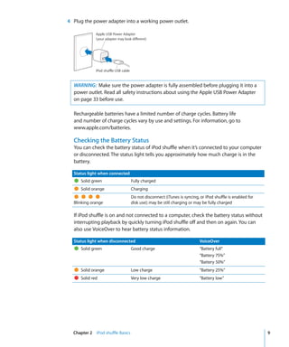 iPod Shuffle 3rd Gen - User Guide | PDF