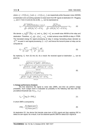 Exploiting Outage Performance of Wireless Powered NOMA | PDF | Computer Networking | Computing