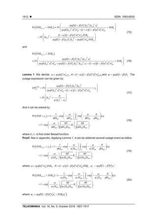 Exploiting Outage Performance of Wireless Powered NOMA | PDF | Computer Networking | Computing
