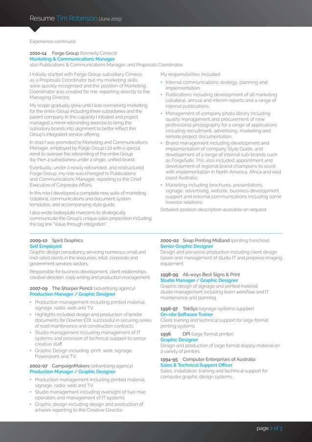 Tim Resume 2015 [C] | PDF