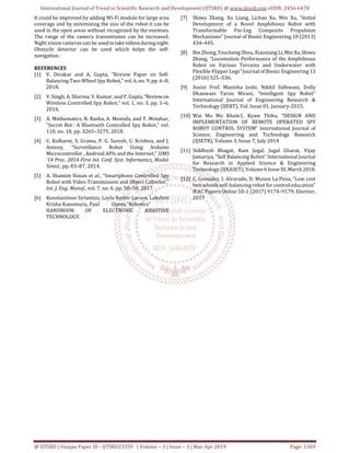 Two Wheel Controlled Spy Robot | PDF | Robotics | Technology & Computing