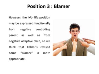 Position 3 blamer (mini script) transactional analysis - Manu Melwin ...