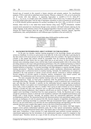 Generalization of linear and non-linear support vector machine in multiple fields: a review | PDF
