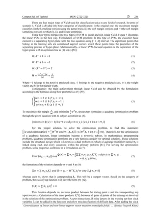 Generalization of linear and non-linear support vector machine in multiple fields: a review | PDF