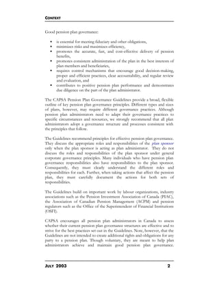 CAPSA Governance Guidelines&Questionnaire | PDF