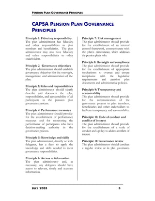 CAPSA Governance Guidelines&Questionnaire | PDF