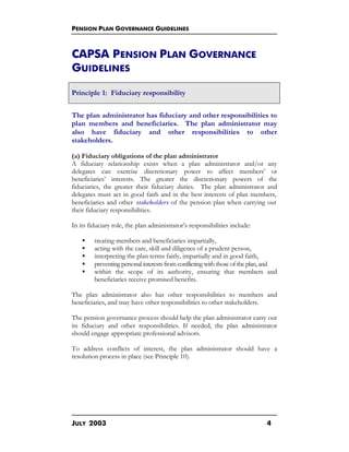 CAPSA Governance Guidelines&Questionnaire | PDF