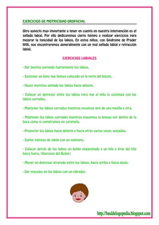 29425070 2-ejercicios-de-motricidad-orofacial | PDF