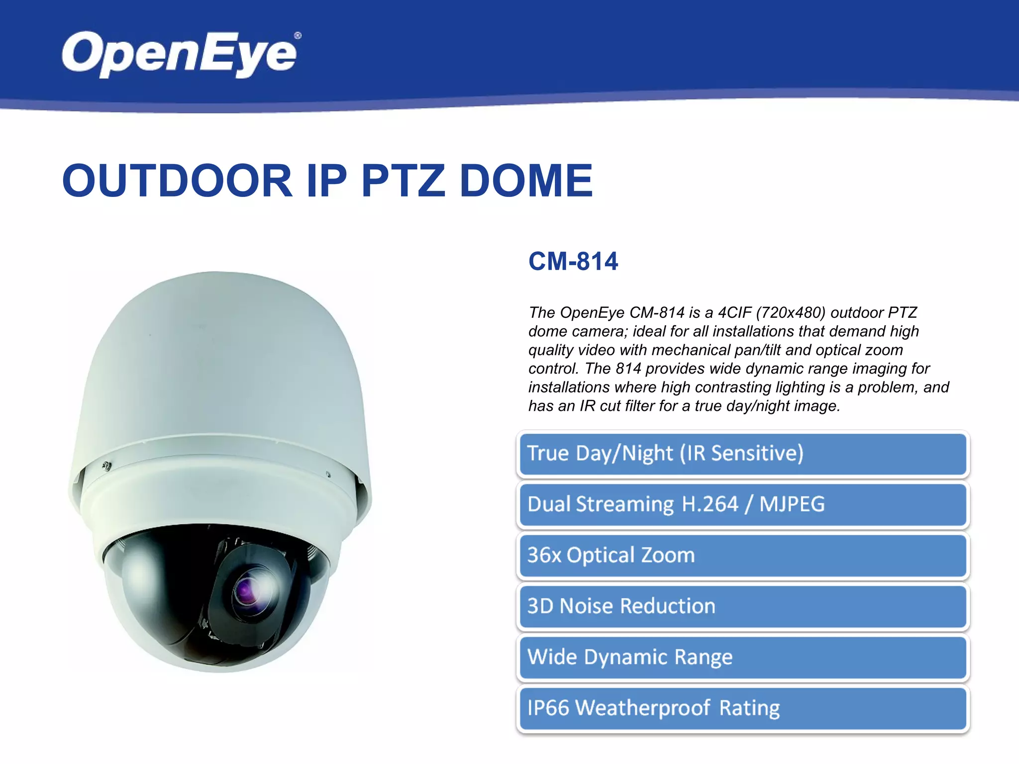 OpenEye Optix Camera Overview | PPT