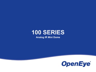 OpenEye Optix Camera Overview | PPT