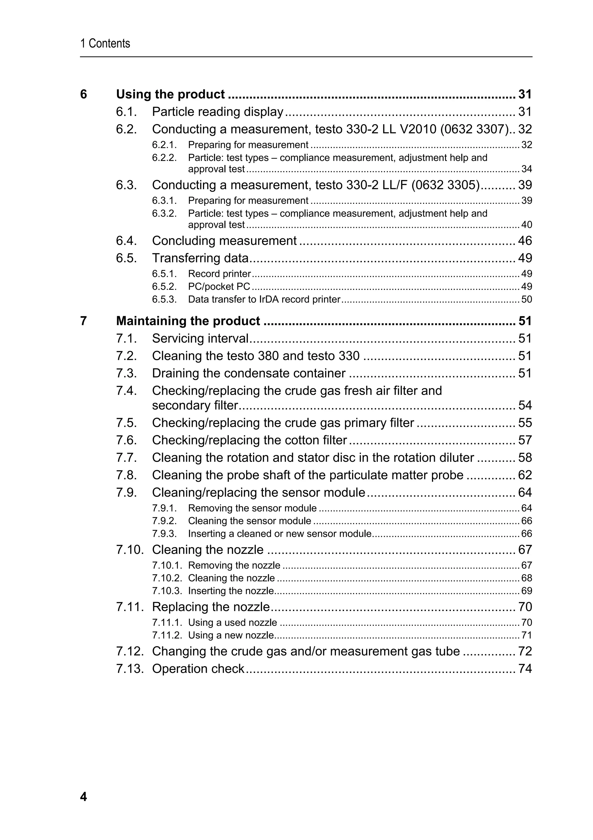 Hướng dẫn sử dụng Testo 380 | PDF