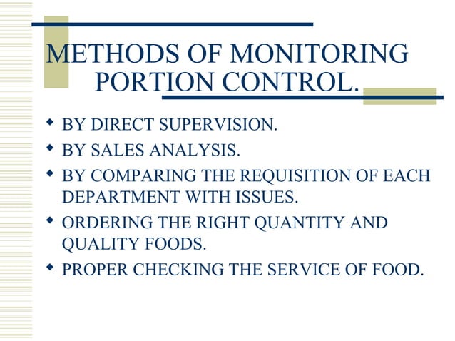 portion-control | PPT