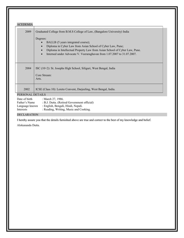 Resume | DOC | Education