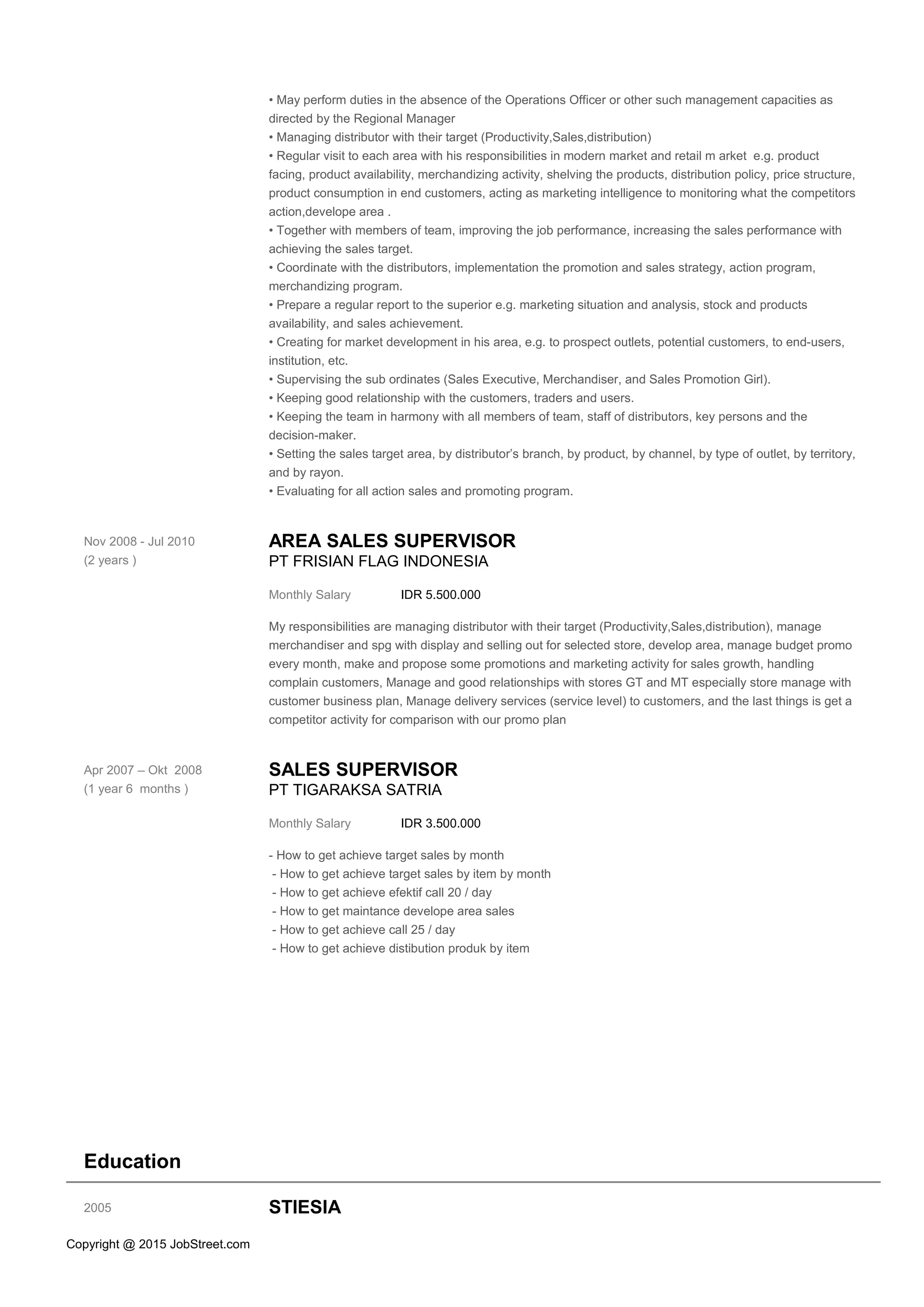 CV ANDI WAHYU 1 AGUST 2016 | PDF | Free Download