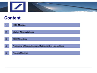 NBBE Operations- Edited final | PPT