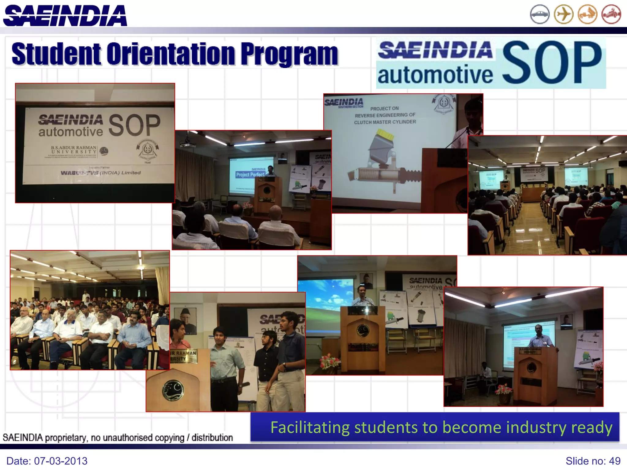 SAEINDIA Southern Section Presentation-New | PDF