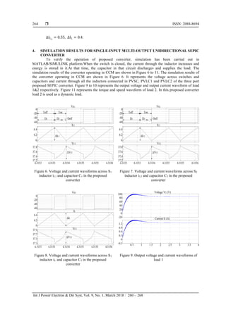 Steady State Analysis of Non-Isolated Single-Input Multi-Output SEPIC Converter for Stand-alone ...