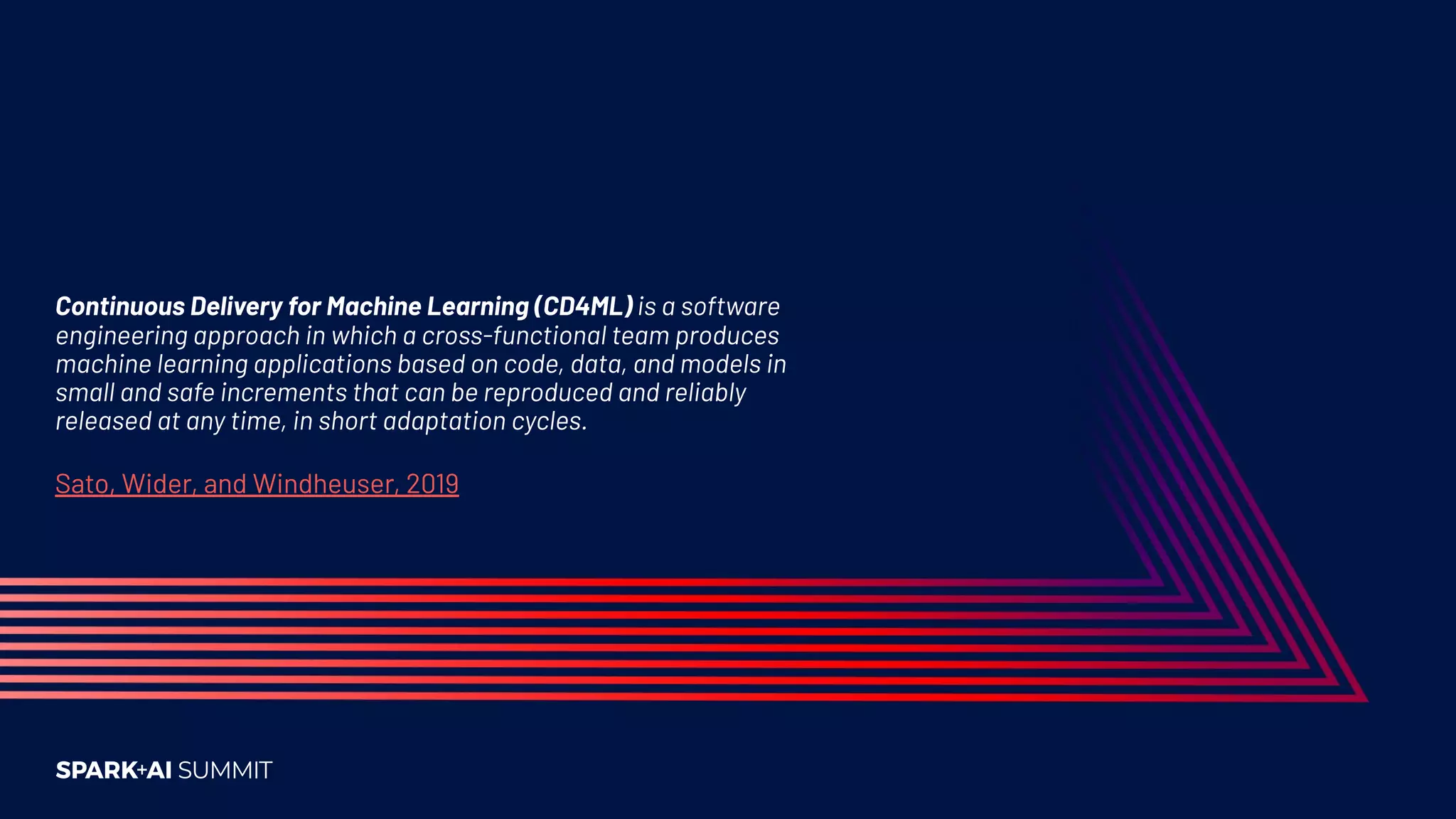 Continuous Delivery of ML-Enabled Pipelines on Databricks using MLflow ...