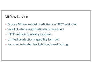 Productionzing ML Model Using MLflow Model Serving | PPT