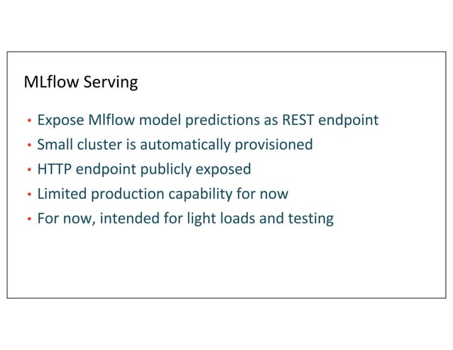 Productionzing ML Model Using MLflow Model Serving | PPT
