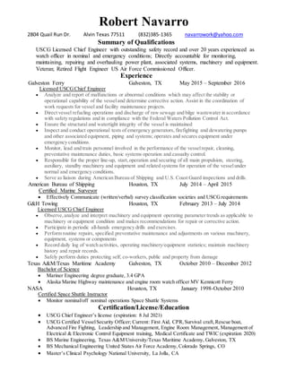 chief resume | DOCX | Civil Engineering Industry | Industries