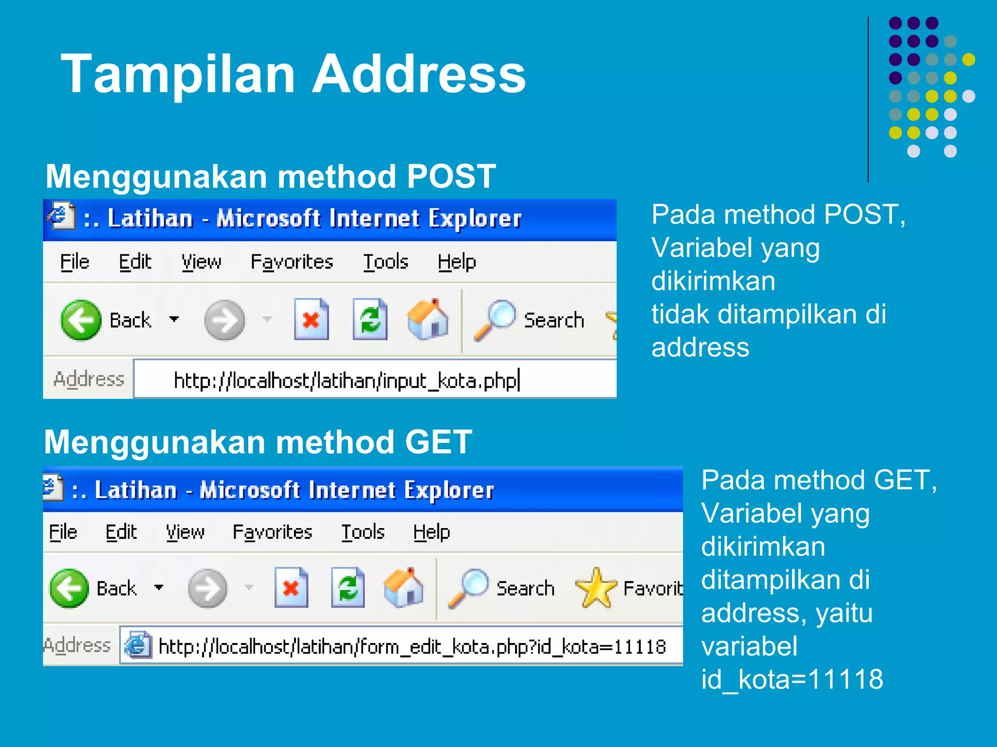 29510 pertemuan18(form method-get-post-dan-session(1)) | PPT