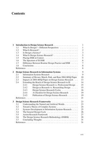 Design Research In Information Systems Alan Hevner Samir Chatterjee | PDF