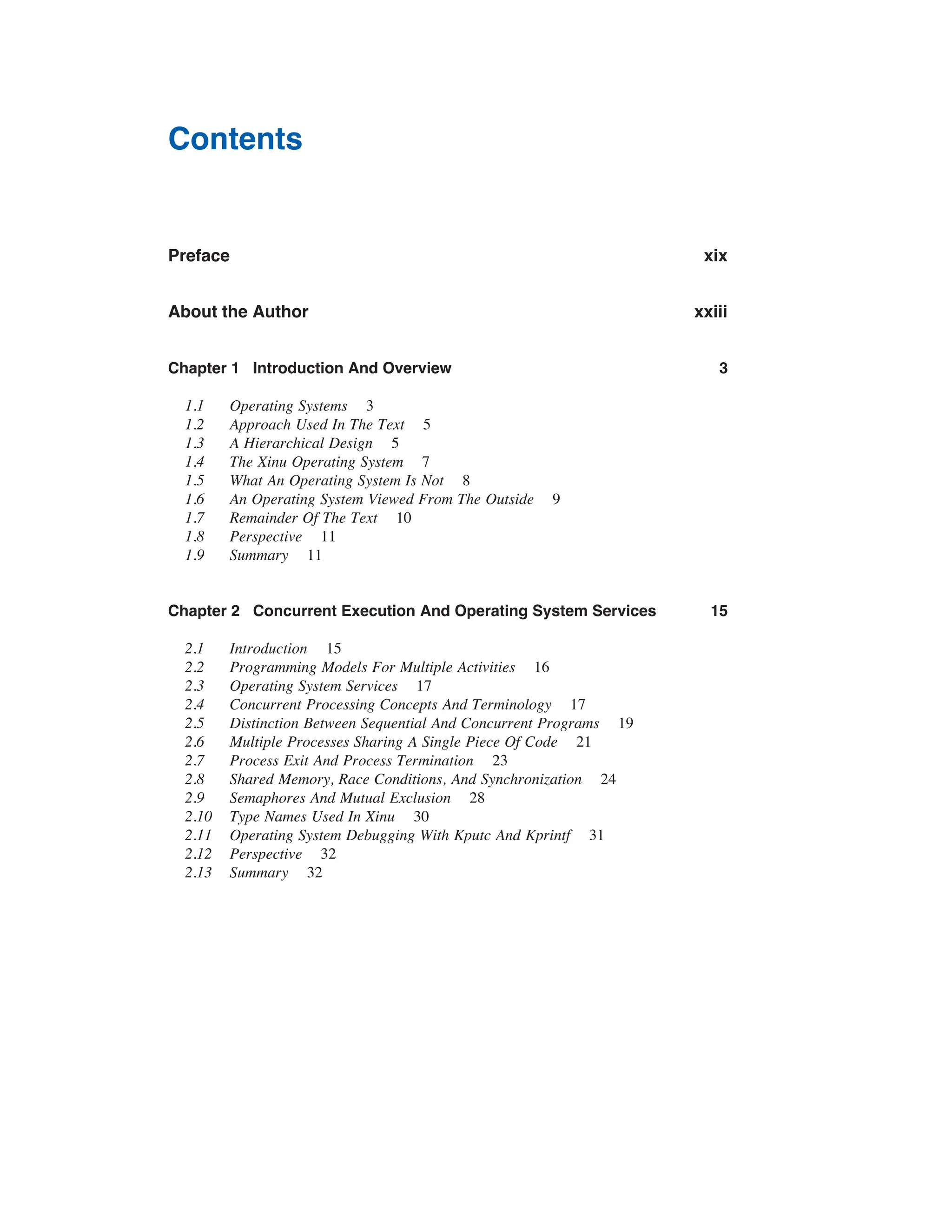 Operating System Design The Xinu Approach 2nd Edition Douglas Comer | PDF