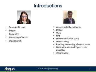 Enterprise Level Tools and solutions for Accessibility - WorldSpace ...